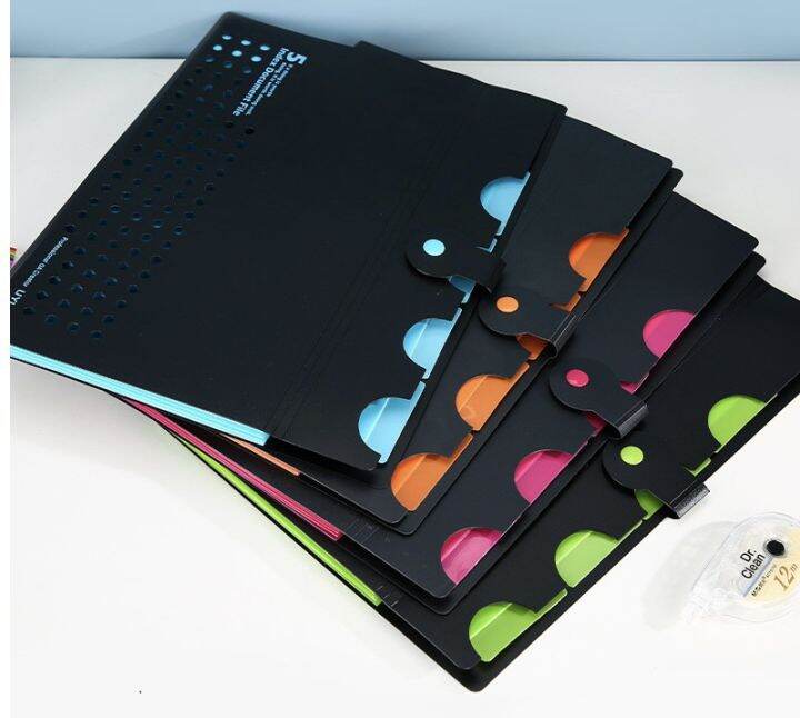 5 Pocket A4 Document Index File 888👍👍 | Lazada