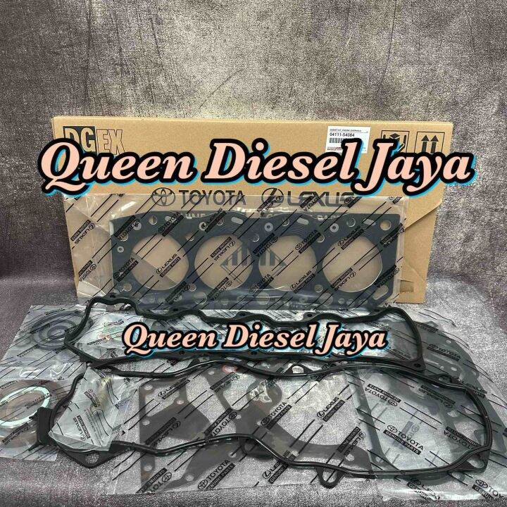 Packing Paking Full Set Gasket Full Set Toyota Kijang Diesel 2L 2LT 04111-54084 | Lazada Indonesia