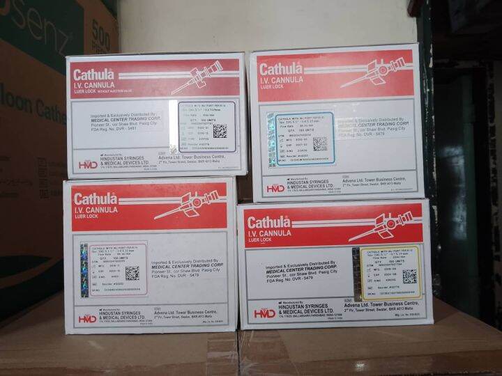 Cathula 1V Cannula (G18, G20, G22, G24 & G26) Sold per Box -100's ...