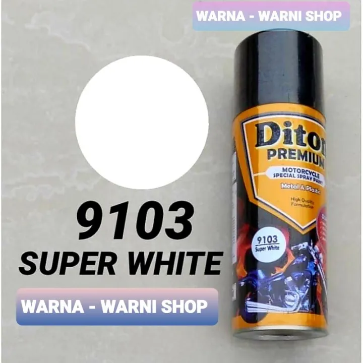 PILOK / PILOK CAT SEMPROT DITON PREMIUM 9103 SUPER WHITE 400ML pilok ...