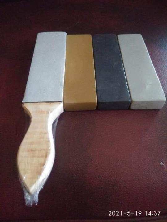 BATU ASAHAN 3 BIJI PLUS STROPING KULIT SAPI | Lazada Indonesia