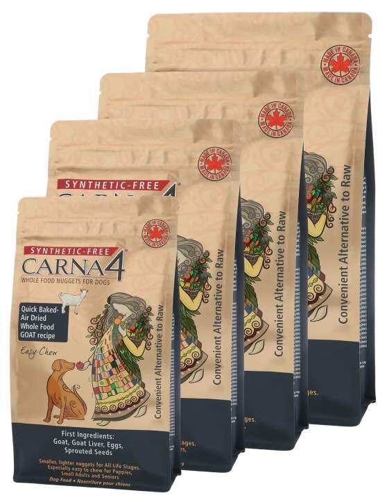 อาหารสุนัข Carna4 Air Dried Whole Food Nuggets สูตร Easy Chew Goat ขนาด ...