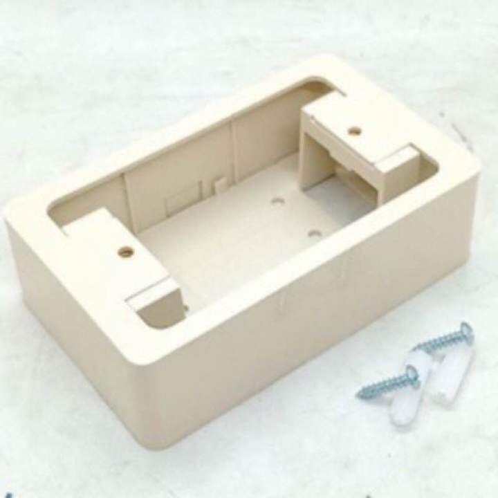 amco white omni box switch outlet moulding philips hesvy duty surface ...