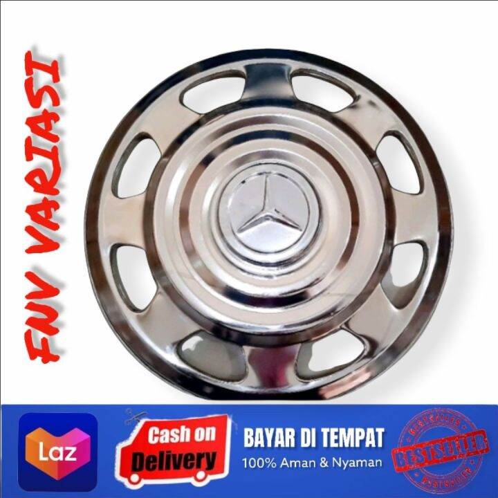 Sepasang Wheel Dop Chrome Model Mercy 16" Bagian Belakang | Lazada ...