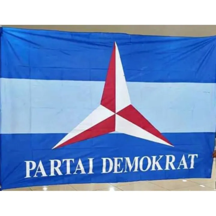 bendera demokrat ukuran 80x120 isi 50.pcs per pak | Lazada Indonesia