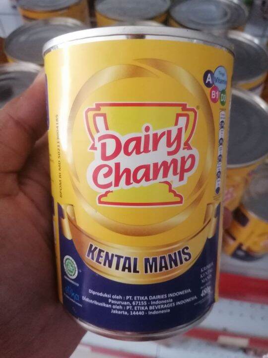 Dairy Champ Milk 480gr Susu Kental Manis Rendah Gula | Lazada Indonesia