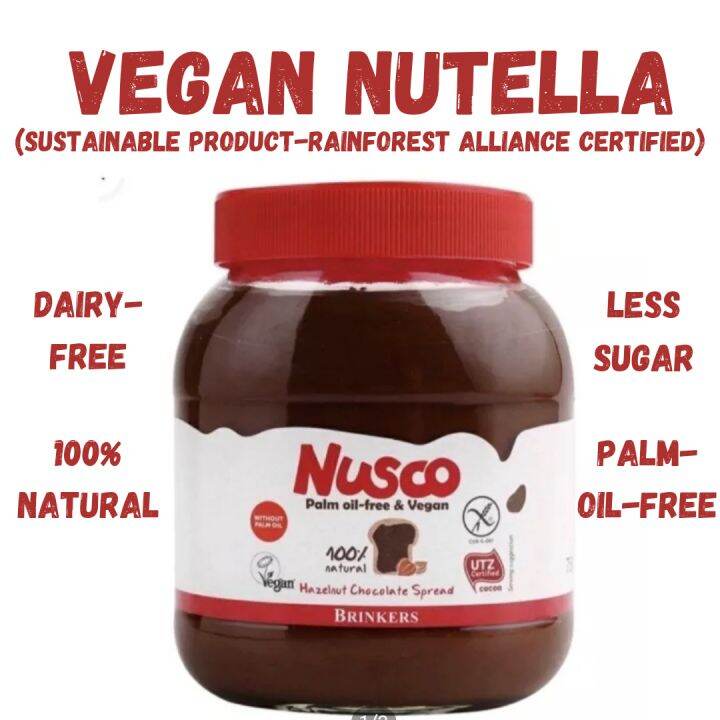 Vegan Nutella - Dairy Free Gluten Free Palm Oil Free Plantbased ...