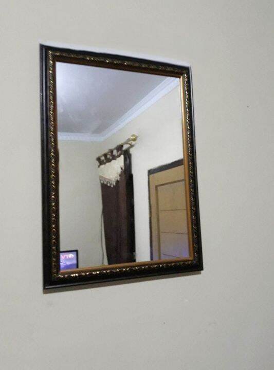 KACA CERMIN UKIR COKLAT AESTHETIC, 45CM X 35CM | Lazada Indonesia