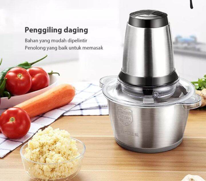 Blender Daging Stainless Steel 2 Liter / Hand Blender Serbaguna ...
