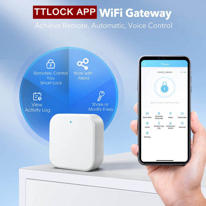 TTLOCK G3 G2แอป WiFi Gateway Hub ประตูสมาร์ทล็อกปลดล็อกบลูทูธเพื่อตัว ...