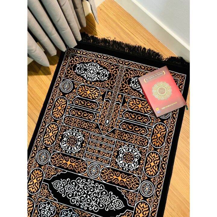 Sejadah Kiswah Kaabah Hitam Sejadah Hantaran | Lazada