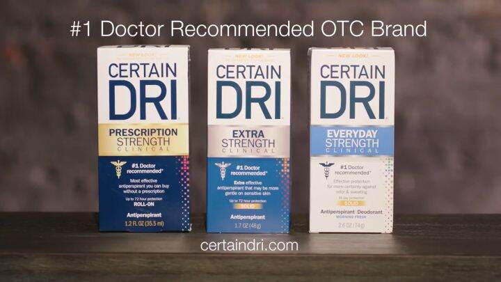 Certain Dri Extra Strength Clinical Antiperspirant Solid Deodorant ...