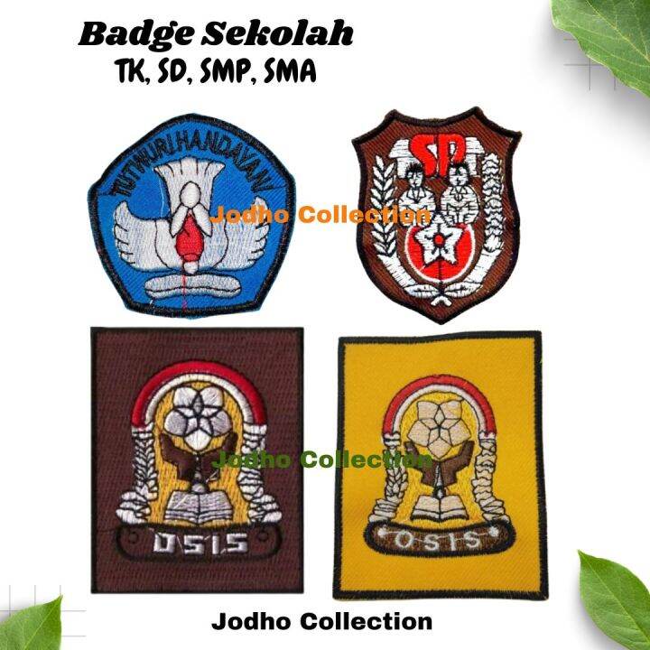 Badge Sekolah TK SD SMP SMA Bordir | Lazada Indonesia
