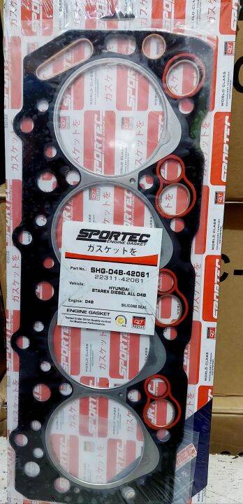 CYLINDER HEAD GASKET HYUNDAI STAREX D4B DIESEL ALL 1997-2003 ASBESTOS ...