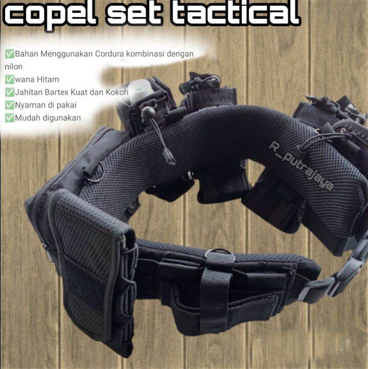 KOPEL SET TACTICAL | KOPEL SERBU | KOPEL MULTIFUNGSI /IKAT PINGGANG ...