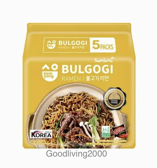 (ส่งฟรี) (Pack 5x) Samyang Bulgogi Ramen ซัมยัง บูลโกกิ ราเมง ราเมงกึ่ง ...