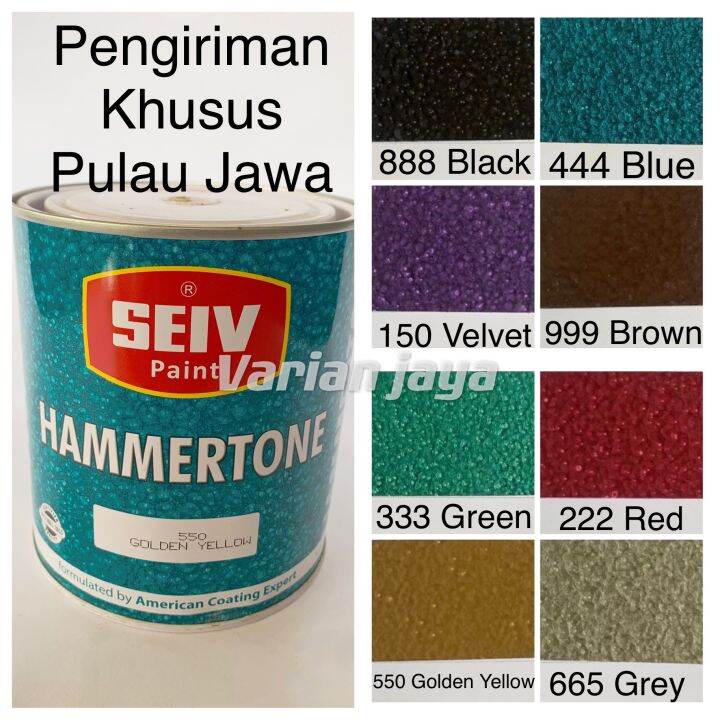 Cat Besi dan kayu Seiv Hammertone tahan panas dan anti karat | Lazada ...