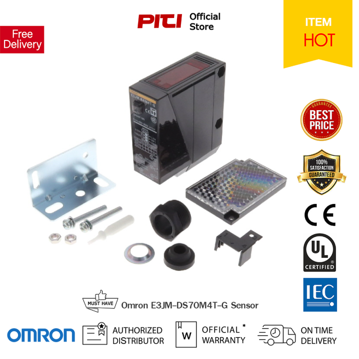 Omron E3JM-DS70M4T-G Sensor Photoeletric ใช้ได้กับแหล่งจ่ายไฟ 24-240 VAC ชนิด Diffuse อุปกรณ์ ...