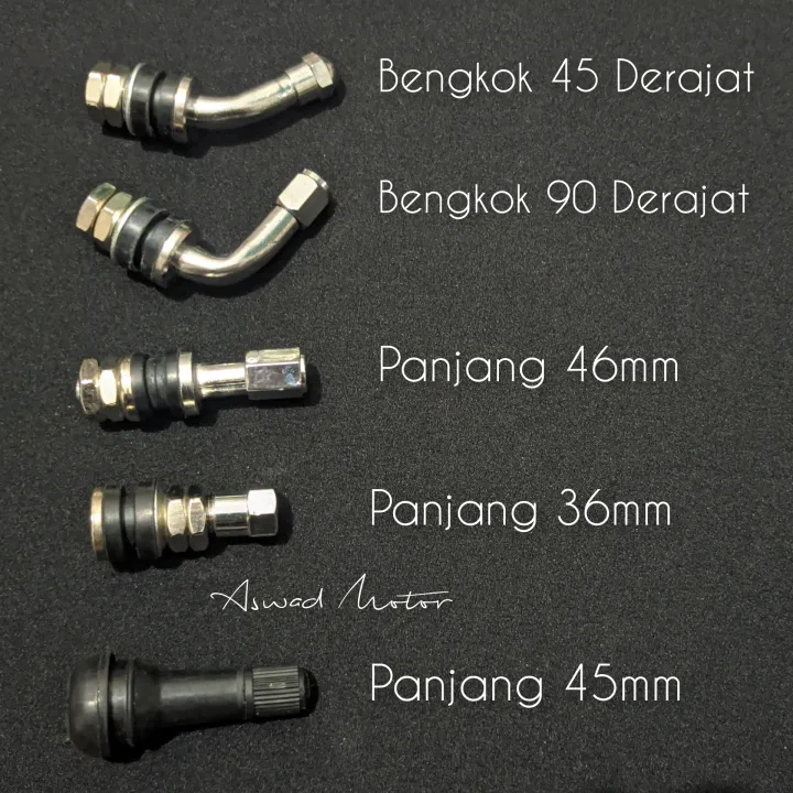 Pentil Tubles Besi Stainlies / Pentil Tubles Karet / Pentil Tubeless ...