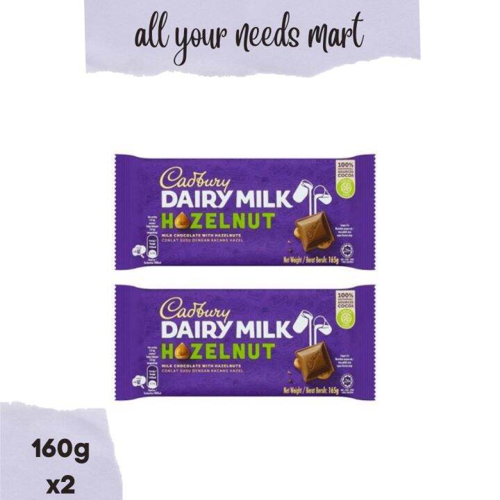 Cadbury | Dairy Milk | Hazelnut 160g x2 | Lazada PH