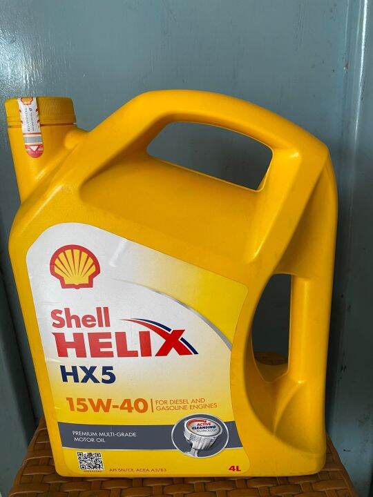 Oli Mesin Shell Helix Hx5 15W-40 4Liter 100% Original Di Jamin Asli ...