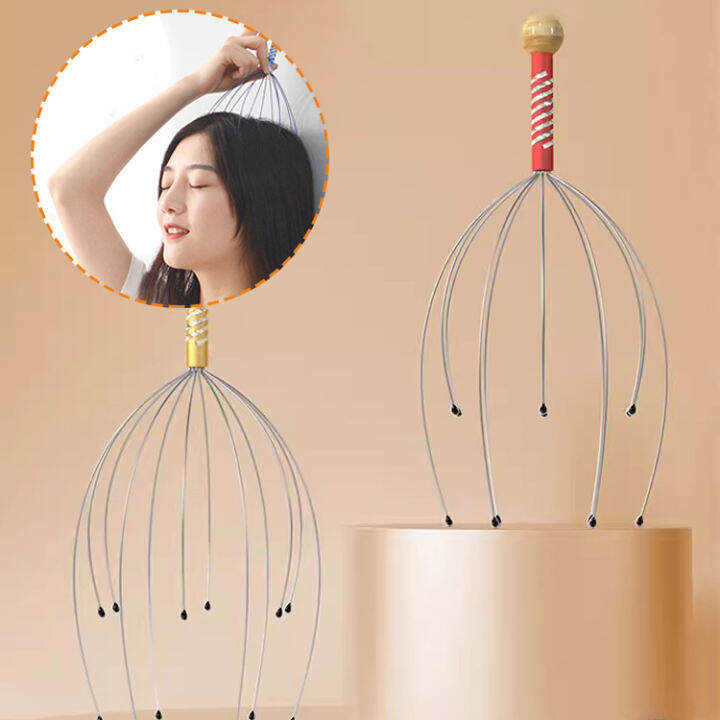 1/2/4pcs Head Massager Head Scratching Octopus Scalp Non Soul Extractor ...