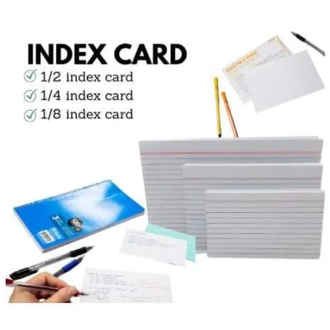 Index Card/ 5 x 8 /100pcs | Lazada PH
