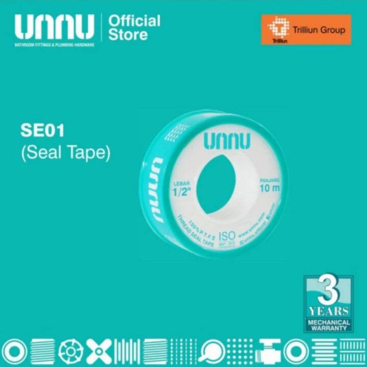 UNNU Seal Tape Berkelas - 1/2" Inchi | Lazada Indonesia