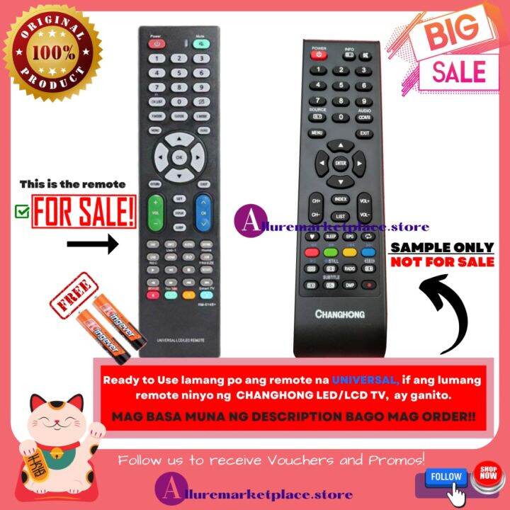 Ready to Use Universal TV Remote Control for Changhong LED LCD| Read ...
