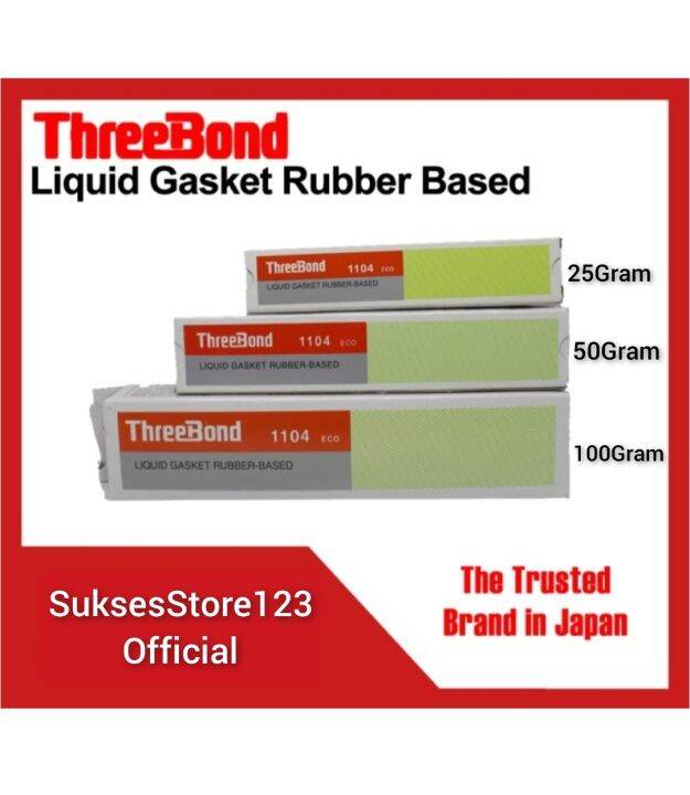 Threebond 1104 ECO Lem Seal Packing Gasket Rubber Liquid 25 gram 50 ...