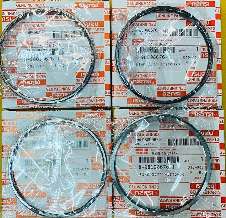 แหวนลูกสูบ ISUZU D-MAX COMM 4JJ1 4JK1-TC ขนาด STD รหัสสินค้า 8-98096676 ...