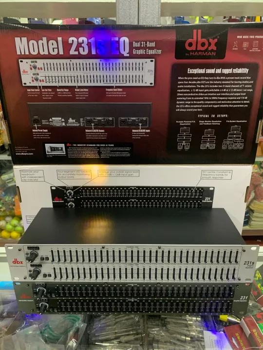 DBX Graphic Equalizer dbx 231/231S Dual channel 31 band 2-series(There ...