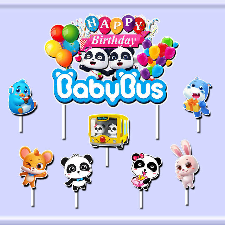 Topper cake babybus happy birthday | Lazada Indonesia