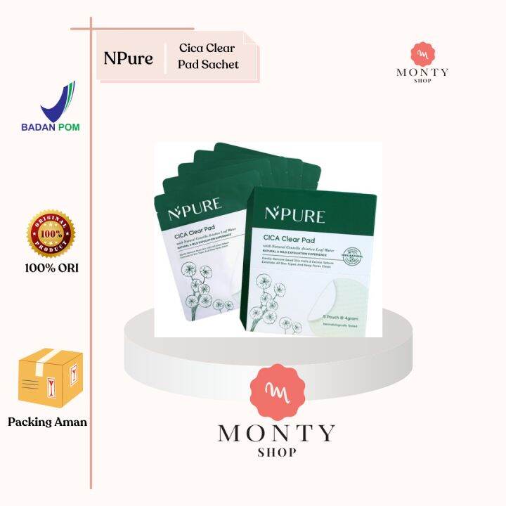 NPURE Cica Clear pad Sachet (1 dus isi 5 sachet) - cica series | Lazada ...