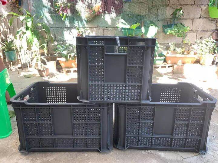 Heavy duty stackable Crates 3j brand | Lazada PH