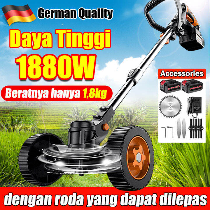⚡kualitas jerman⚡Mesin Pemotong Rumput 36V Listrik Pemangkas Rumput ...