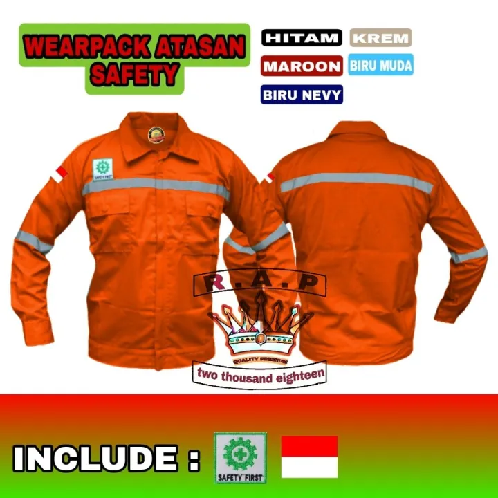 KATELPAK KERJA ATASAN SAFETY PROYEK / LAS / BENGKEL / TEKHNISI ...