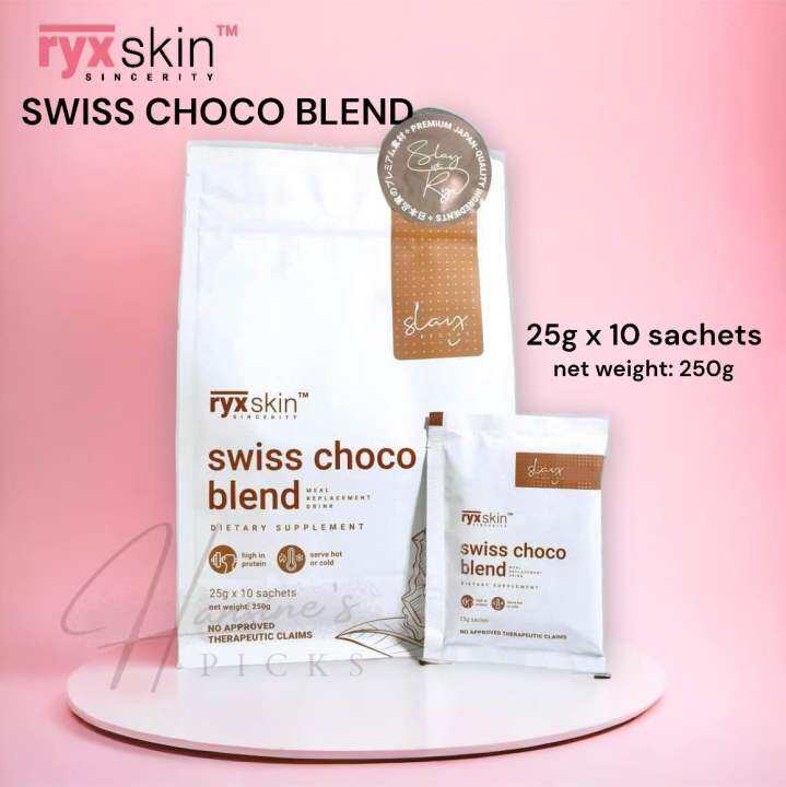 RYX SWISS CHOCO BLEND • MEAL REPLACEMENT 25g x 10 sachets | Lazada PH