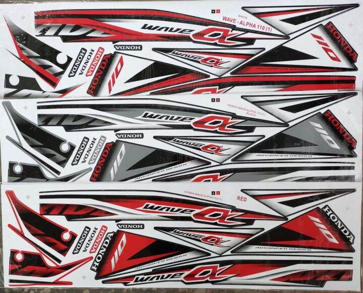 HONDA WAVE ALPHA 110 (1) BODY STICKER | Lazada