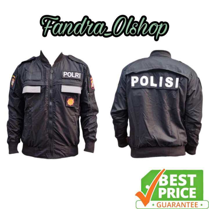 JAKET POLISI SABHARA JATAH POLRI TERBARU 2023 HITAM MODEL PARASUT ...