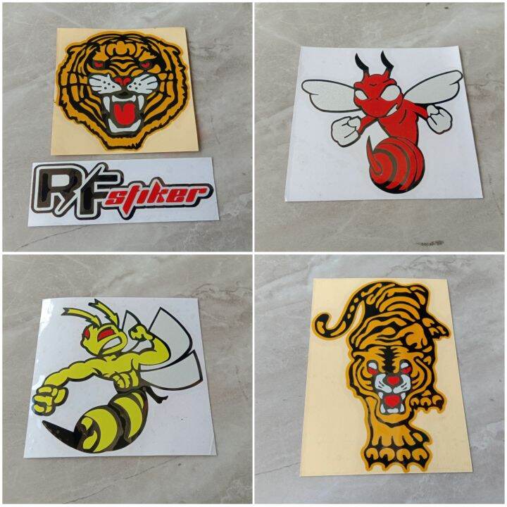 Stiker lebah cutting sticker karakter hewan harimau stiker motor mobi ...