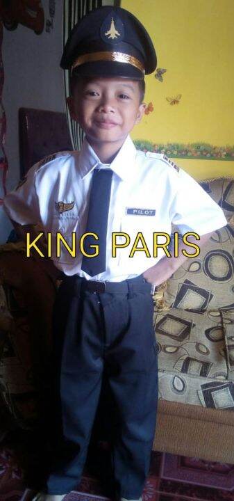 Baju profesi anak PAUD dan TK pilot [Bayar Di Tempat] | Lazada Indonesia