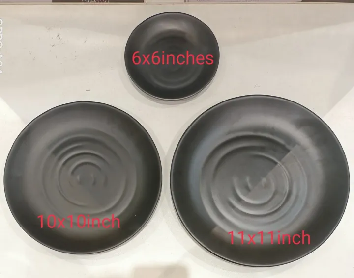 Melawares Dinner Plate Black (New Collection) | Lazada PH