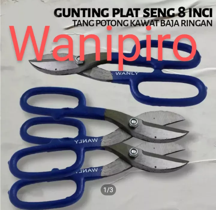 Gunting Plat Seng 8 Inci Tang Potong Kawat Baja Ringan | Lazada Indonesia