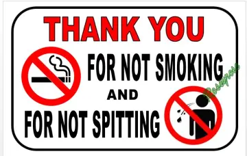 No Spitting Sign