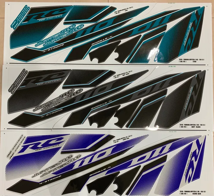 Yamaha srl110 srl 110 (6) body sticker 2016 rc110 special edition | Lazada
