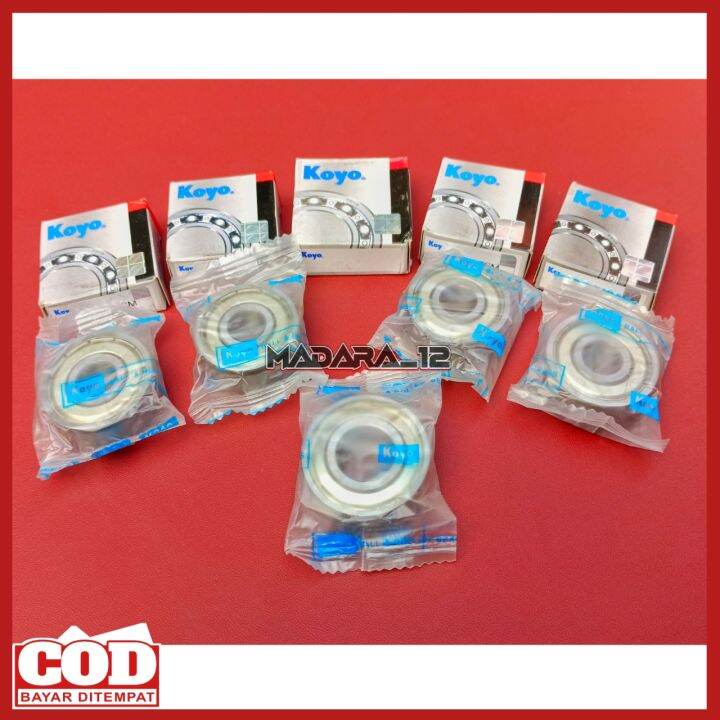 BEARING LAHER LAHAR 1 SET KOYO JAPAN ORIGINAL RODA DEPAN BELAKANG DAN ...