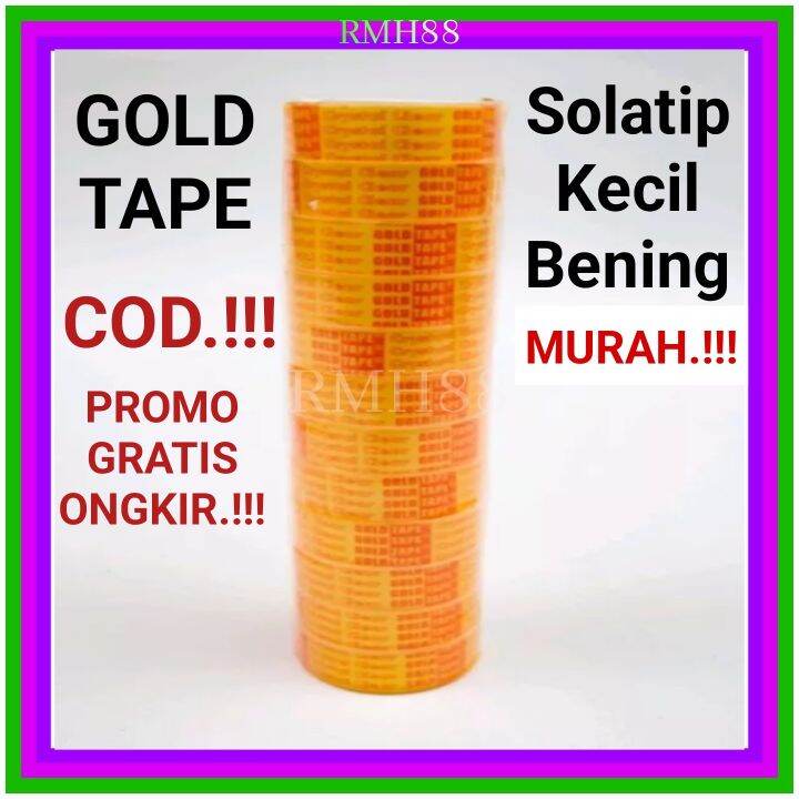 Solatip Bening Kecil GOLD TAPE/DAICHI [ Per 1 Roll ] | Lazada Indonesia
