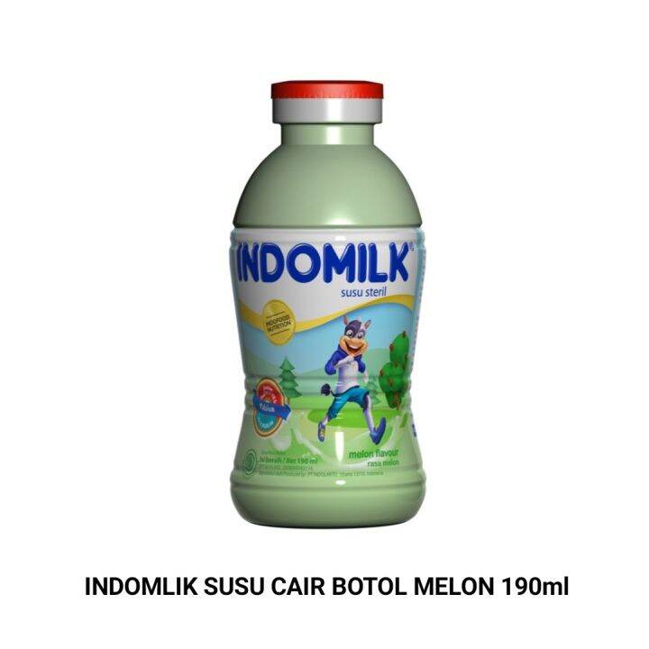 INDOMILK SUSU CAIR BOTOL MELON 190ml | Lazada Indonesia