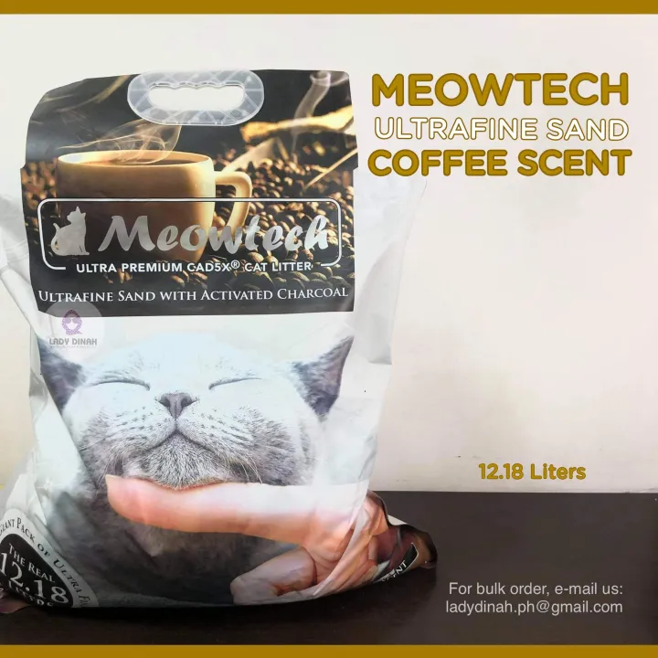 Meowtech Ultrafine Cat Litter Sand with Activated Charcoal 12.18L (Coffee/Grapes/Pandan/Green ...